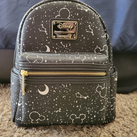 Loungefly | Bags | Disney Loungefly Black Mickey Mini Backpack With ...